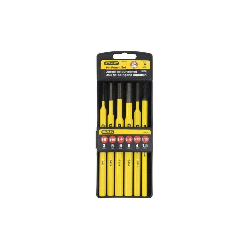 STANLEY Pin Punch Kit - 6 Piece Set, 16-226